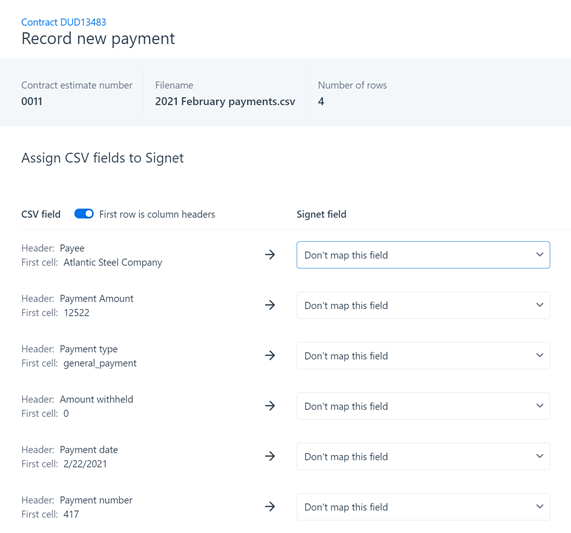 Signet® | Record a payment – Infotech