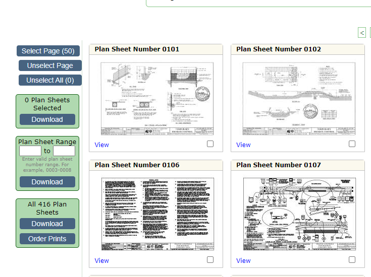 Bidx.com | Plan sheets – Infotech