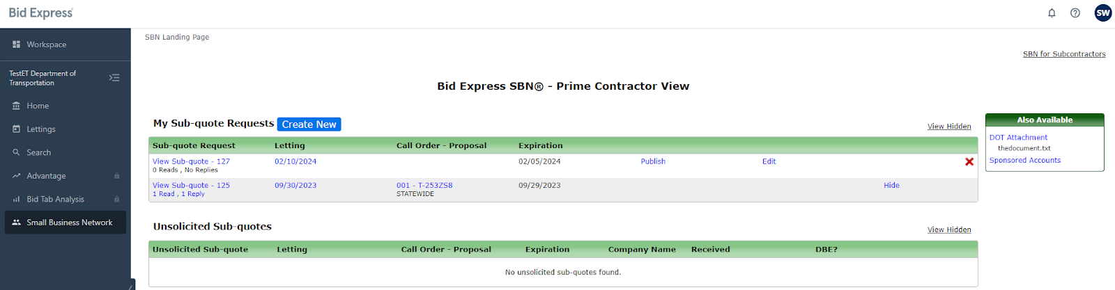 Bidx.com | Small Business Network® – Infotech