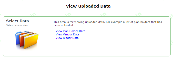 Bidx Administration | View Uploaded Data – Infotech