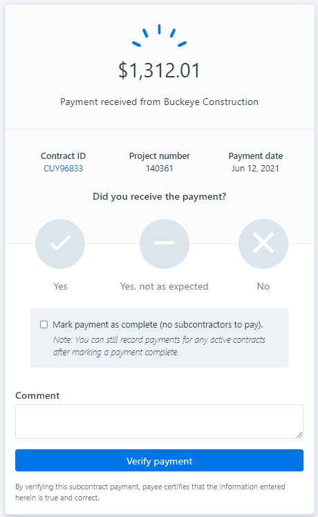 Signet™ | Verify a payment – Infotech