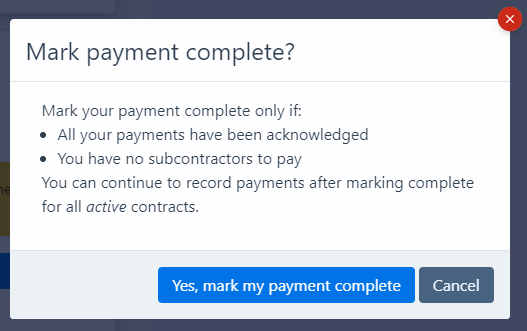 Mark a Signet™ payment complete – Infotech