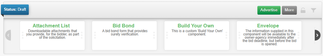 Bid Express® | Solicitations | Standard components – Infotech