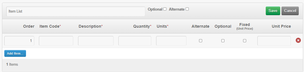 Bid Express® | Solicitations | Standard components – Infotech