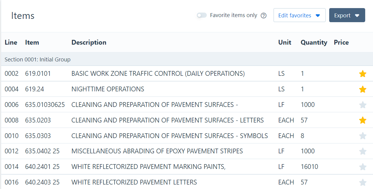 Bidx.com | Favorite Agencies, Counties, and Items – Infotech